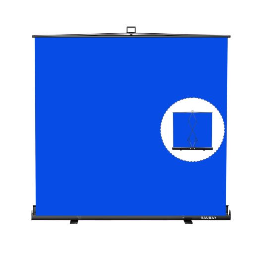 6.6' x 6.9' Collapsible Blue Screen - RAUBAY